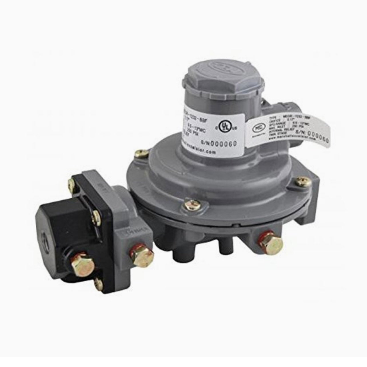 MEC Compact 2 Stage Propane Regulator MEGR-1232-BBF | The Propane Express